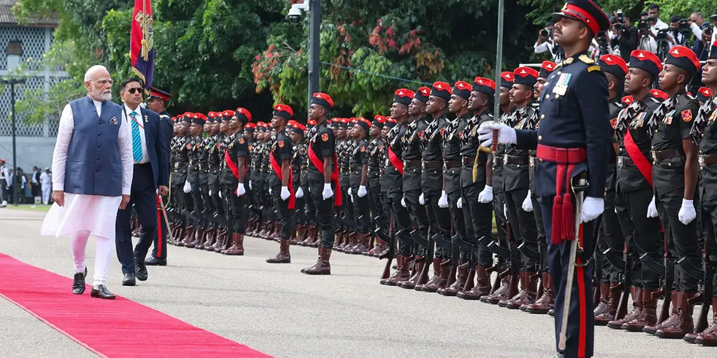PM Modi receives unprecedented ceremonial welcome in Sri Lanka - Digitalmitra